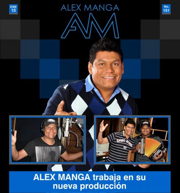 ALEX MANGA trabaja en su nueva produccion